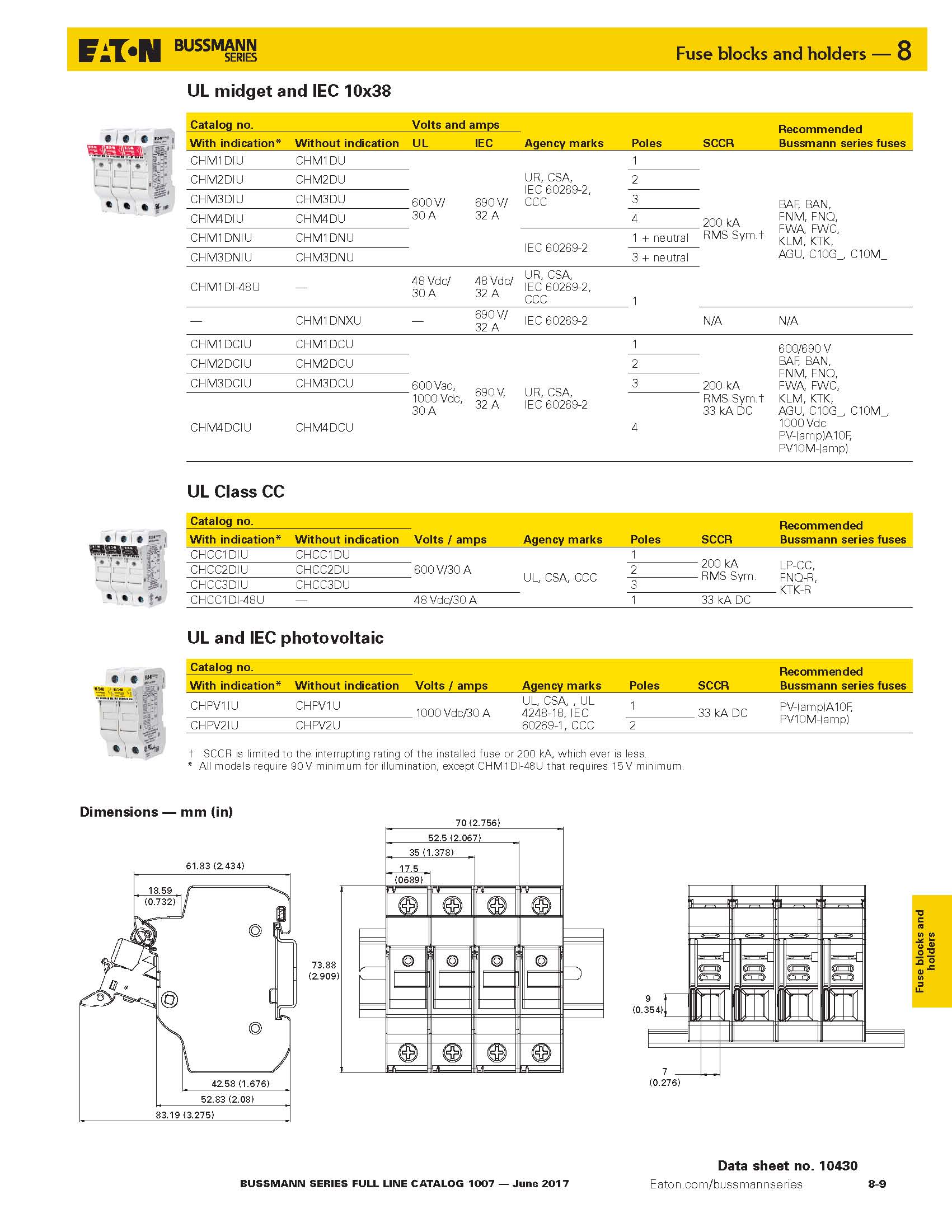 CHCC1DIU CHCC2DIU CHCC3DIU